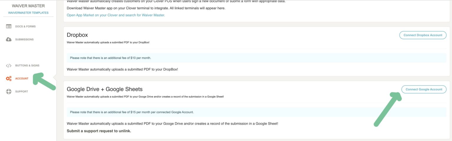 5. Google Drive and Google Sheets – WaiverMaster Knowledge Base