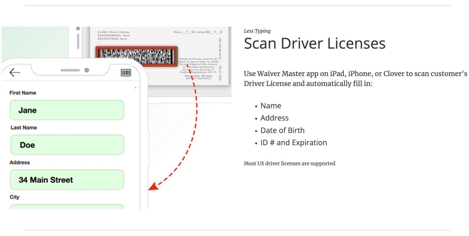 1. Scanning Driver Licenses – WaiverMaster Knowledge Base