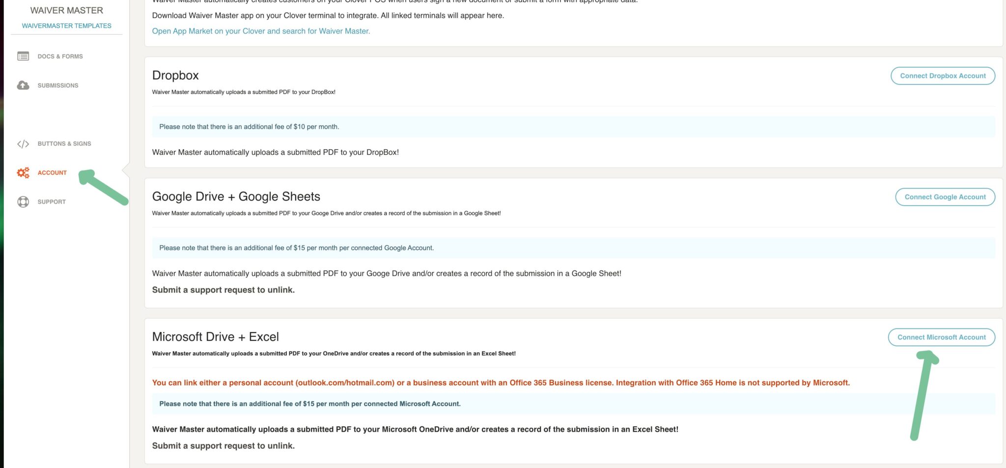 6. Microsoft Onedrive and Excel – WaiverMaster Knowledge Base